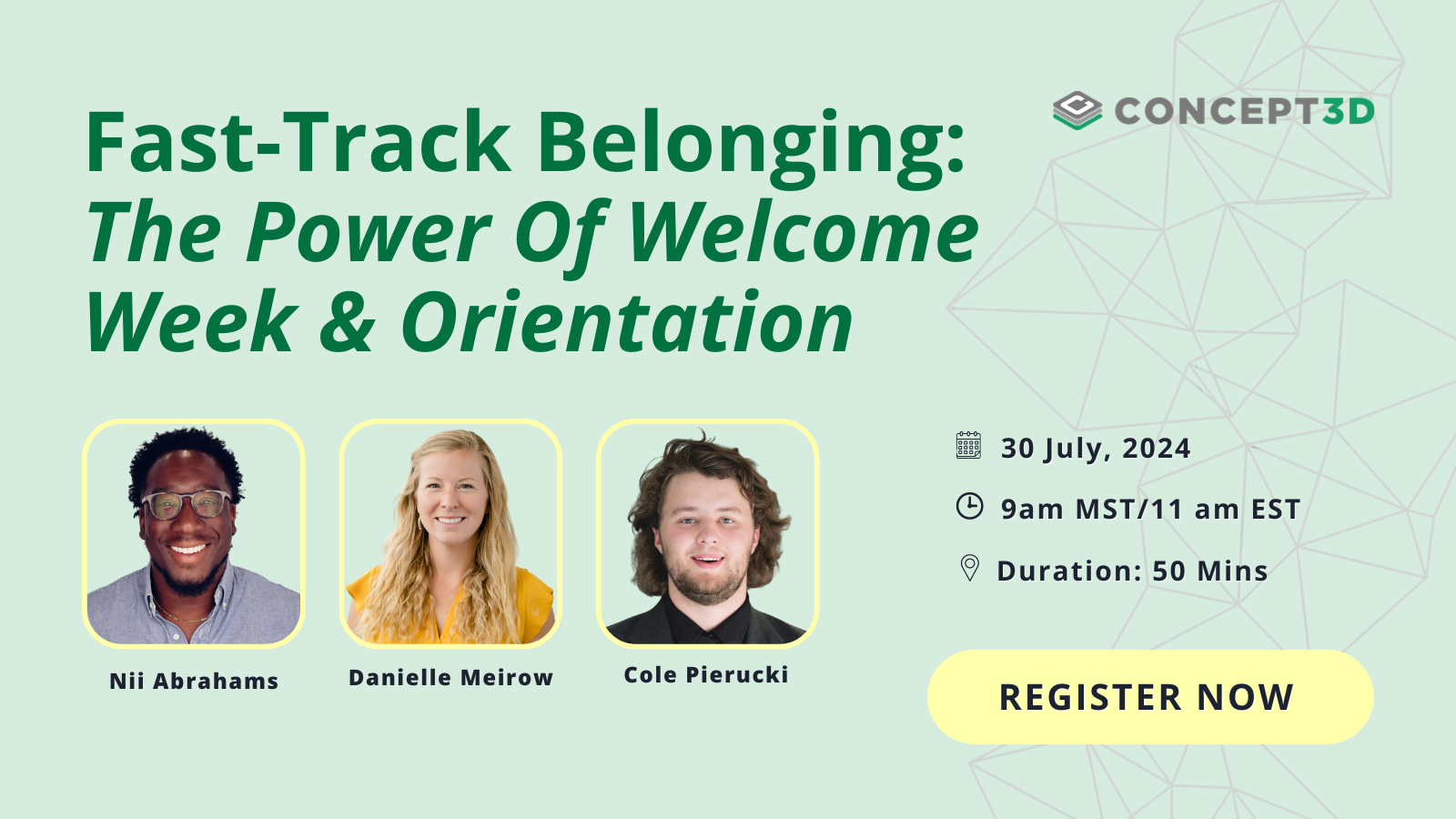 Fast-Track Belonging: The Power Of Welcome Week & Orientation Discussion - Webinar hosted by ...